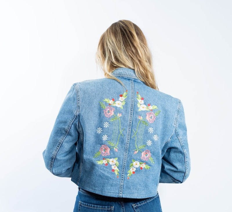 Dicas e truques básicos para bordar jaquetas jeans